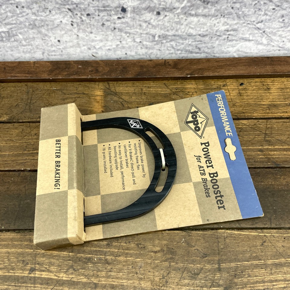 Vintage Brake Power Booster V-Brake Brace NOS Black Topo 90s MTB ATB ...