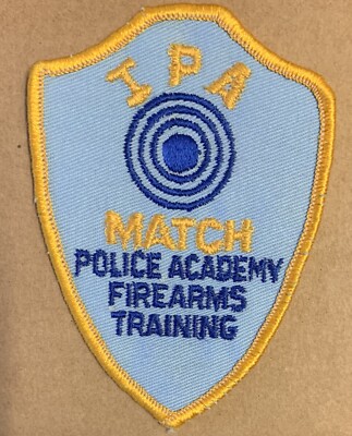 IPA Police Academy Patch Embroidered vintage Ill State Match Firearms ...