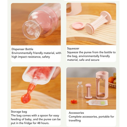 Baby Food Pouch Maker Fruit Puree Filling Station Customizable For Home ...