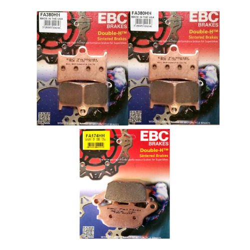 FITS YAMAHA YZF R6 2005 to 2016 EBC Sintered FRONT and REAR Disc Brake ...