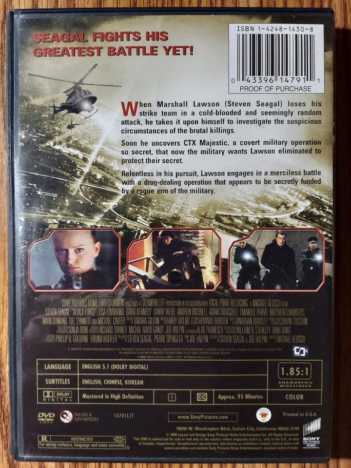 Attack Force (DVD, 2006) 43396147911| eBay
