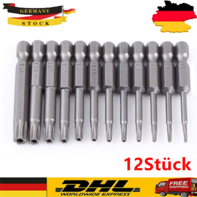 Torx Bit Set T5 T6 T7 T8 T9 T10 T15 T20 T25 T27 T30 T40 Magnetisch 50mm ...