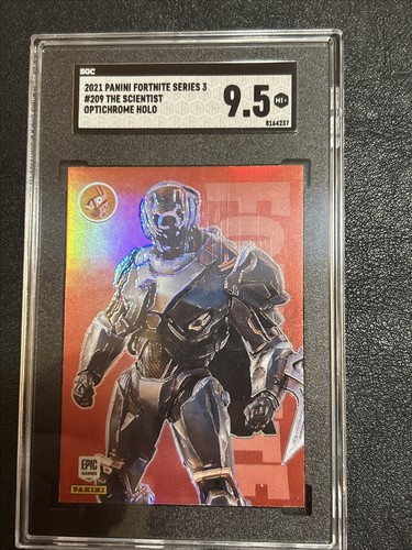 2021 THE SCIENTIST Panini Fortnite #209 Optichrome Holo PSA 10 | eBay
