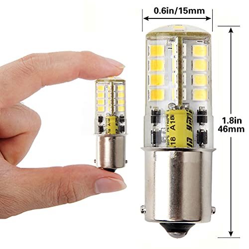 Led BA15s Bulb 12V AC/DC 1156 1141 S8 Single Contact Base Waterproof ...