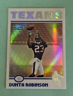 2004 Topps Chrome DUNTA ROBINSON #228 Rookie RC Refractor SP Houston ...