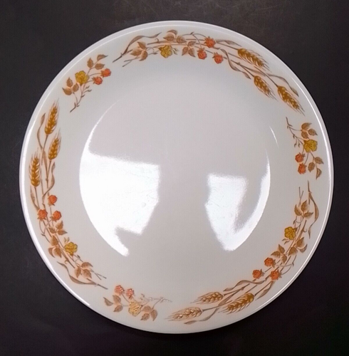 Corelle Harvest Home Dinner Plate 10 1/4" Brown Floral Wheat Print | eBay