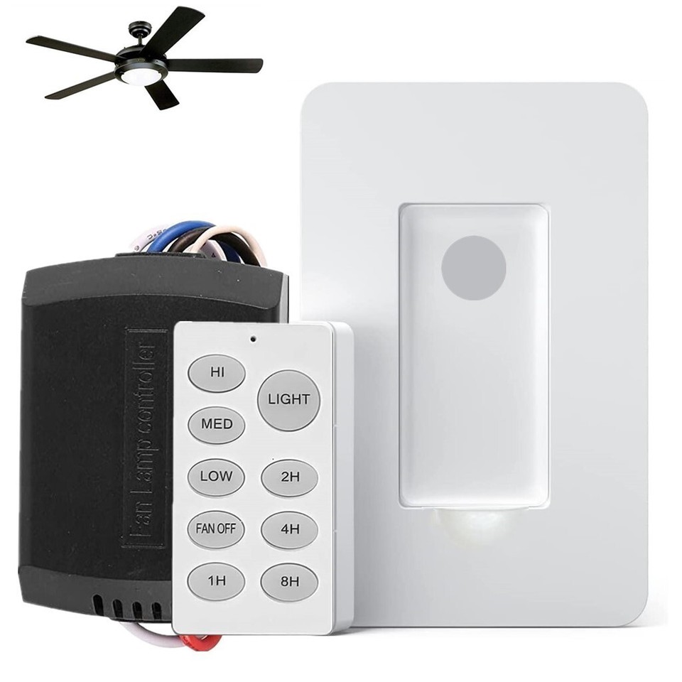 Ceiling Fan & Dimmer Wall Switch, 2 in 1 Light and Fan Combination ...