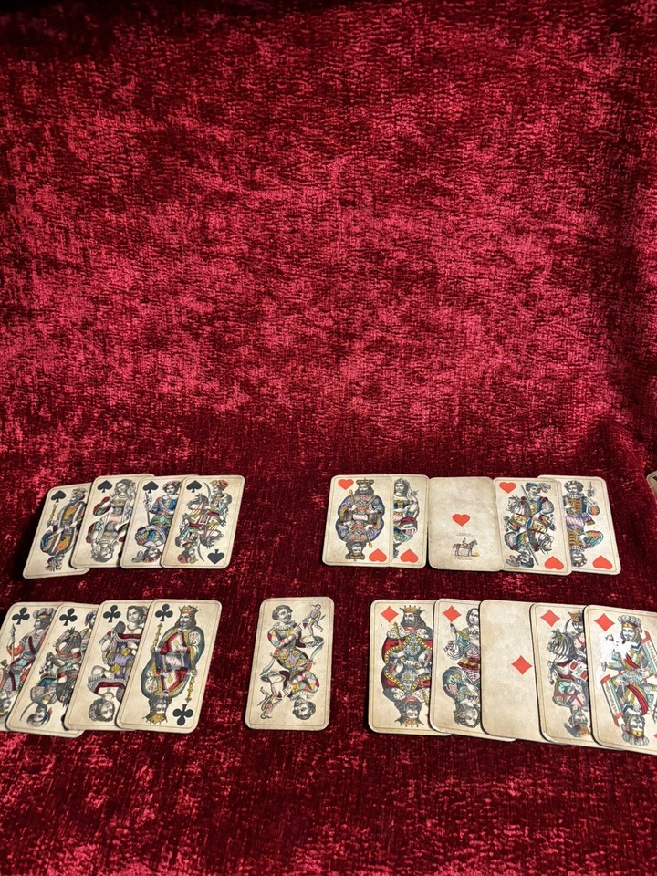 Antique 1800s Playing Tarot Cards All 54 Deck | eBay