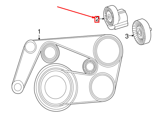 Mercedes-Benz C W203 Serpentine Belt Tensioner A2712000270 OEM for sale ...