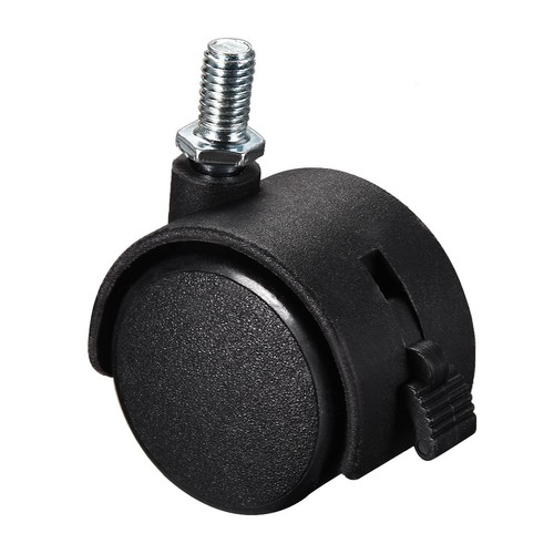 Furniture Casters 1.5 Inch Nylon M8 x 15mm Threaded Stem Swivel Caster ...