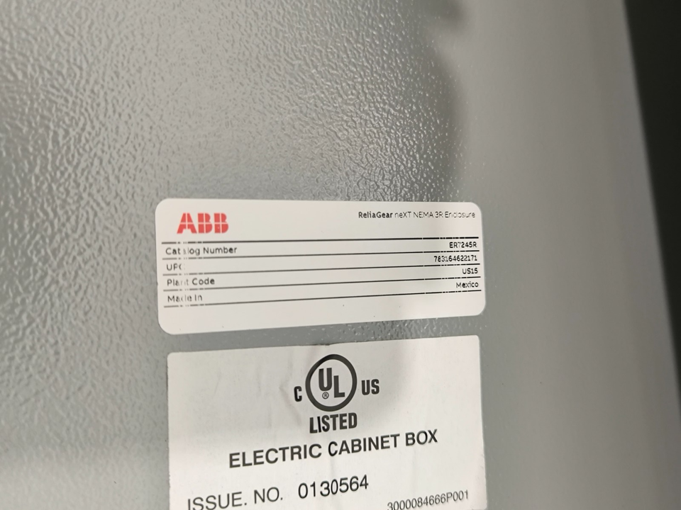 ABB GE IN2412BL3H1 ReliaGear neXT Power Panel 1200 Amp 480Y/277 V 3PH ...