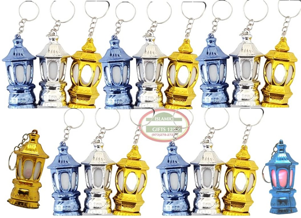 40pcs Mini Keychain Flashlights LED Lanterns Eid Ramadan Camping Travel ...