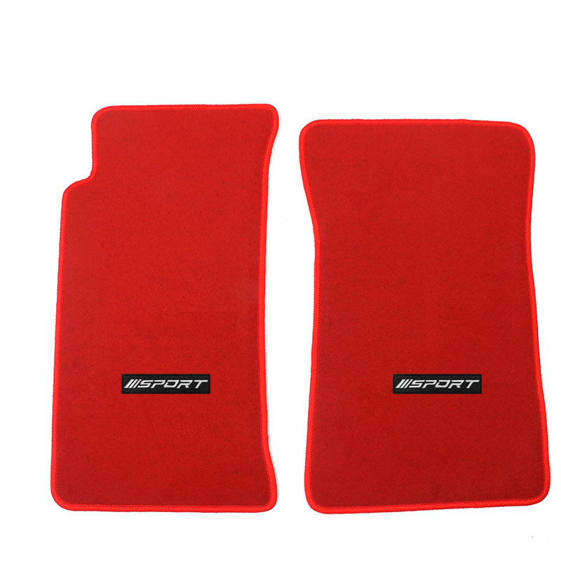 For 90-97 Mazda Miata MX-5 Red Nylon Front Floor Mat Carpet w/ Sport ...