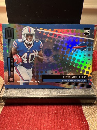 DEVIN SINGLETARY 2019 PANINI UNPARALLELED FOOTBALL ROOKIE CARD RC #256 ...