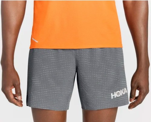 NWT Hoka One Glide 7" Men Grey Running Shorts Size XSmall 1120191 | eBay