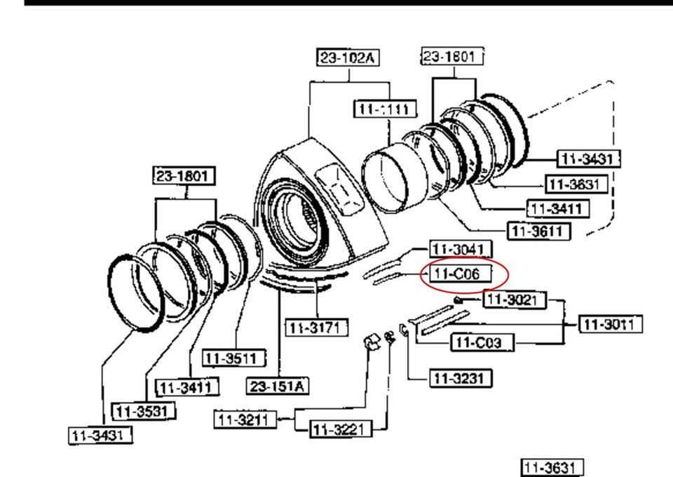 MAZDA 93-02 RX-7 FD3S 13B TURBO 6pcs Rotor Apex Seal Spring 6pcs 2mm ...