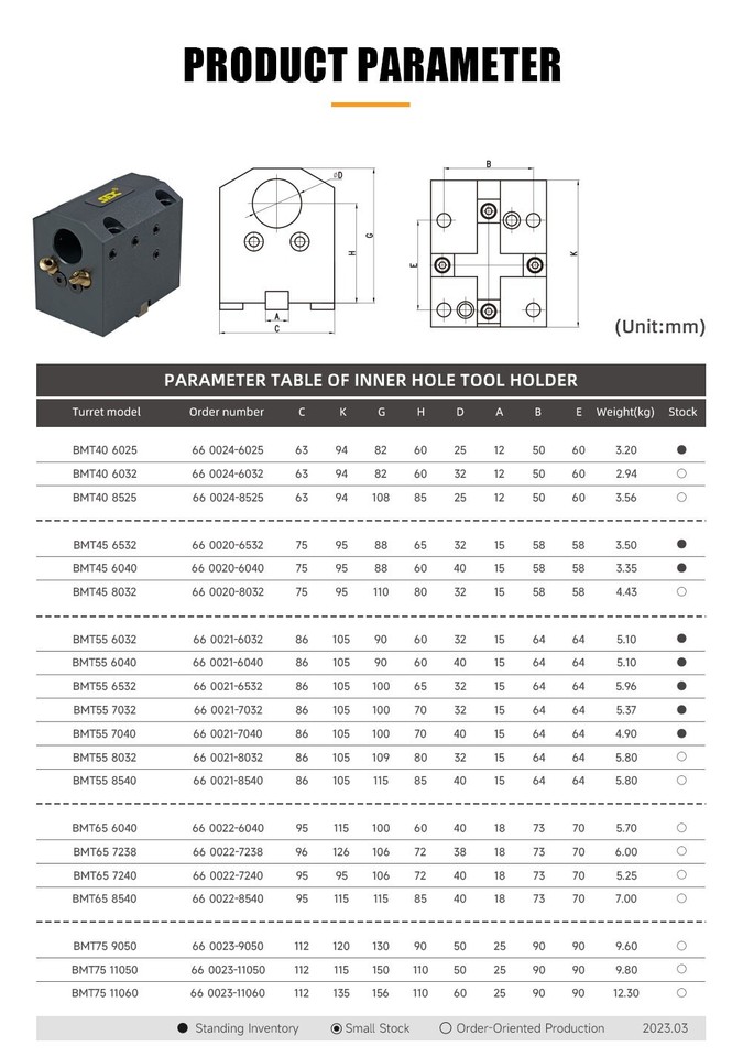 BMT65 8225 Tool Holder BMT Facing Tool Holder Tool Block for Hardinge ...