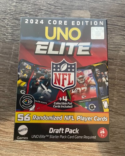 2024 Core Edition Uno Elite NFL Draft Pack Box 56 Base + 4 Sealed FOIL ...