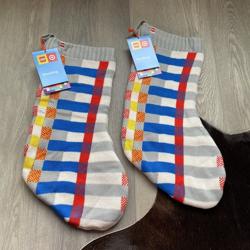 Lot of 2 New Lego Collection x Target 20" Christmas Stockings | eBay