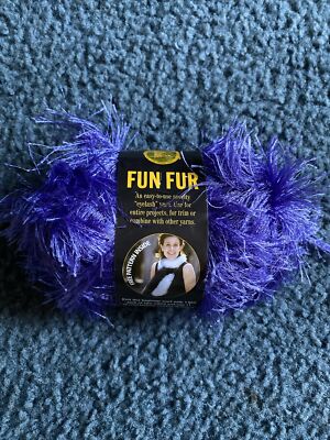 Lion Brand Fun Fur Fancy Fur Yarn Violet Italy | eBay