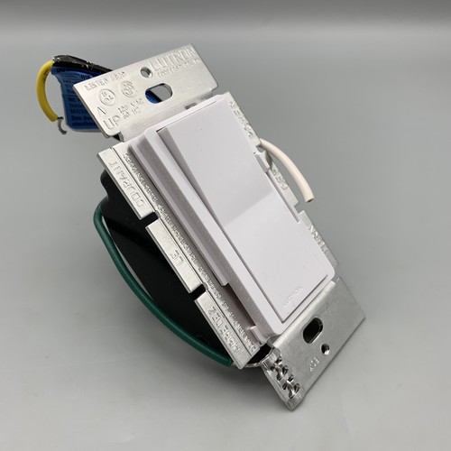 Lutron DVELV-300P-WH Diva 300W Single Pole Preset Light Dimmer READ ...