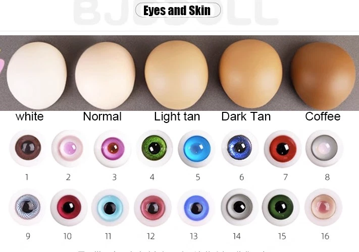 1/6 BJD Doll Nimo Normal Color Face Make UP+Free Eyes Bare Girl Resin ...