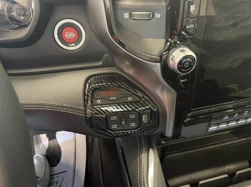 Carbon Fiber 4WD Adjustment Switch Cover Trim For Dodge Ram 1500 TRX ...