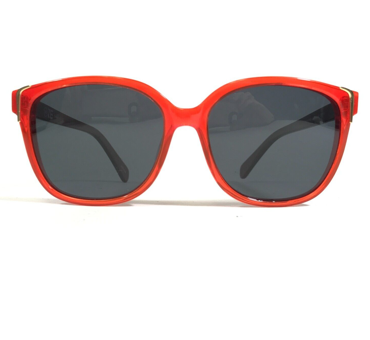 ONE Sunglasses 1-BLA1060 C8/C8 Brown Bright Red Square Frames with ...
