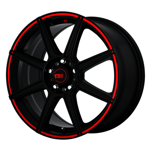1 NEW MATTE BLACK MOTEGI RACING MR142 CS8 15X6.5 5-100/114.30 (73366 ...