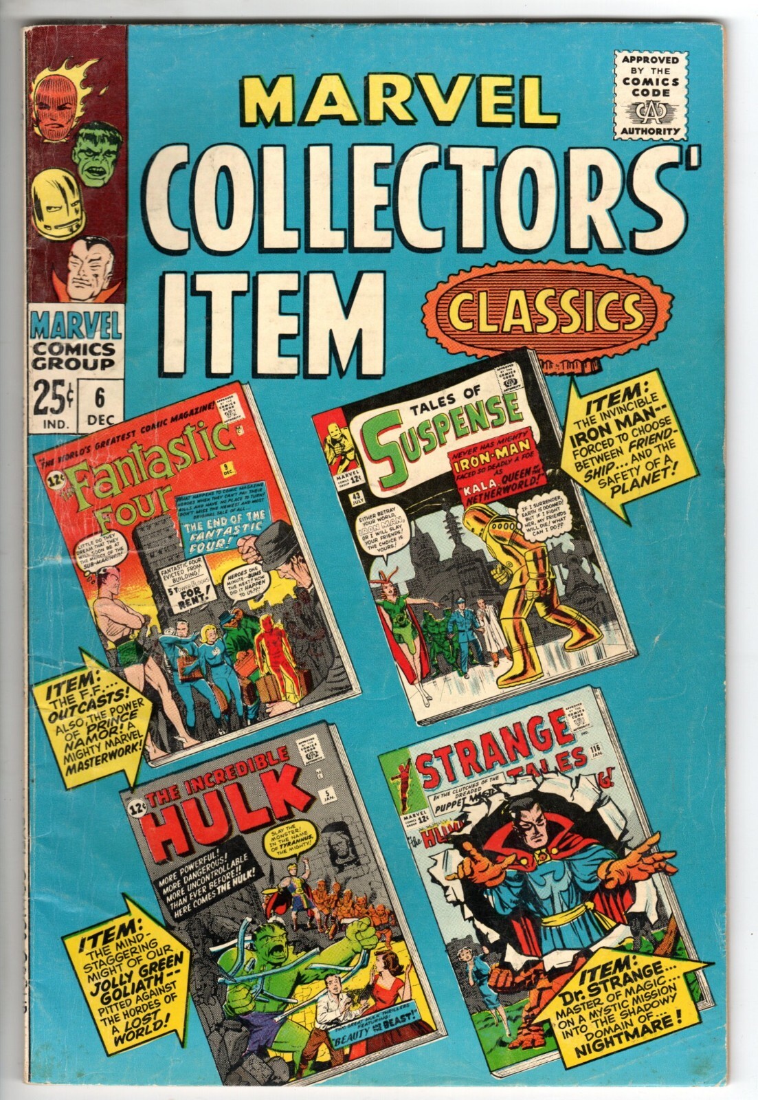Marvel Collectors' Item Classics #6 (Marvel Comics December 1966) for ...