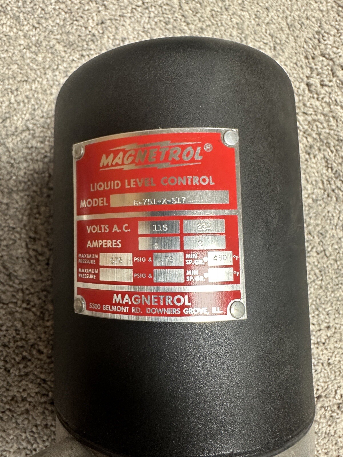 Magnetrol B75-1X-S17 Liquid Level Switch New | eBay