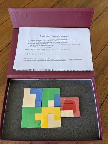 Zobrist Cube Game Edition Puzzle - New Sealed | eBay