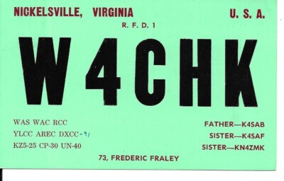 QSL 1960 Sioux City Iowa radio card | eBay