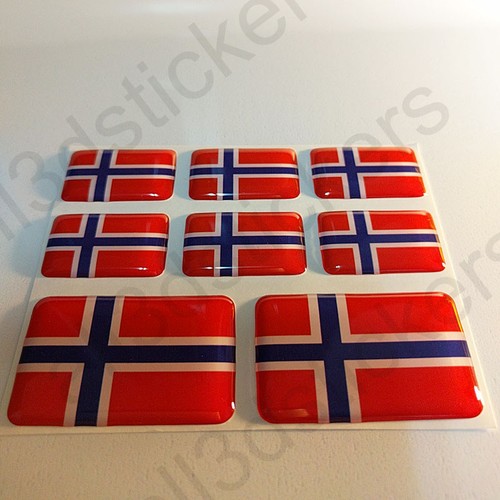 Sticker Norway Resin Domed Stickers Norway Flag 3D Vinyl Adhesive Decal ...