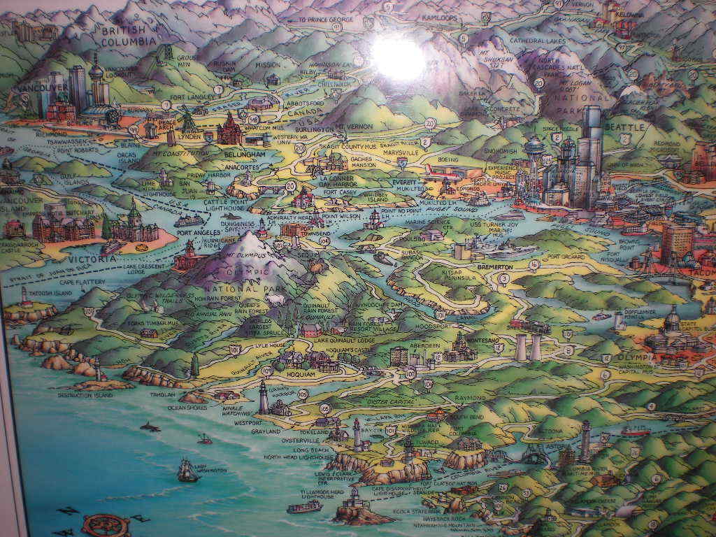 Unique Media Map Pacific Northwest 2000 Pacific Northwest 27x18