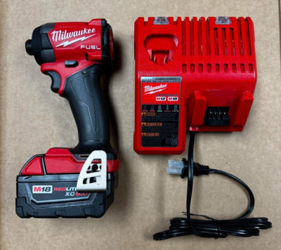 Milwaukee 2953-20 1/4 Hex Impact Driver 1 Battery 48-11-1850 m18 5Ah ...