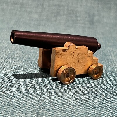 Vintage Brass Desk Model Display Miniature Cannon - Home-Crafted By ...