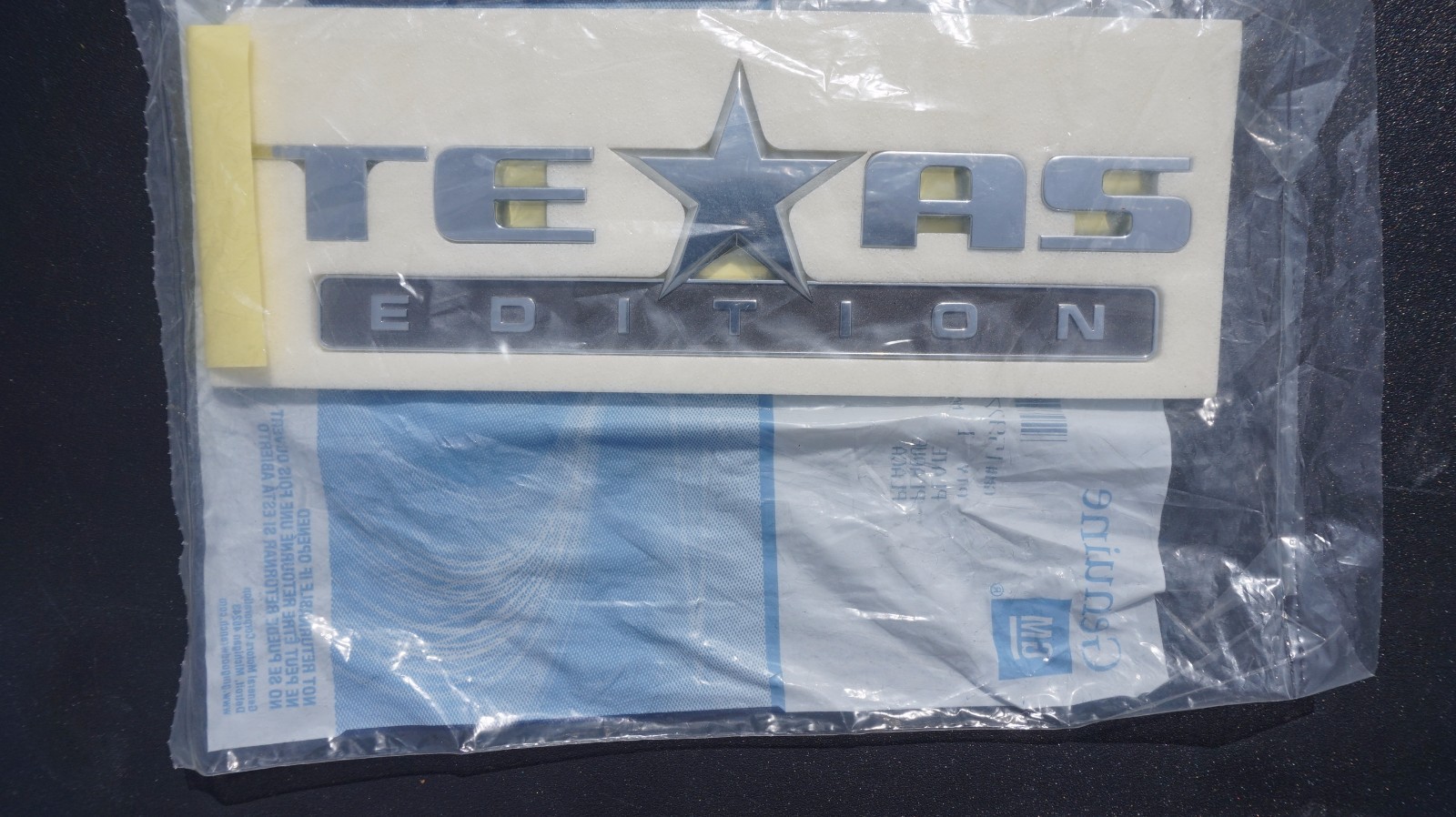 NOS GM 2007-2013 Chevy GMC Silverado Tahoe Texas Edition Nameplate ...