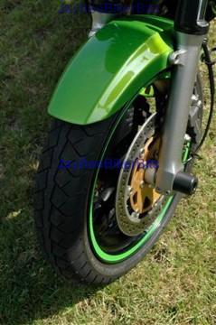 KAWASAKI ZZR 1100 1200 ZXR750 FRONT AXLE CRASH MUSHROOMS SLIDERS ...