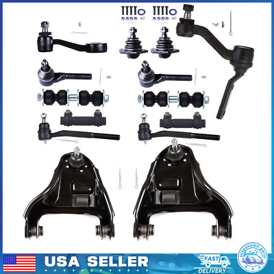 4WD 14pc Upper Control Arms Ball Joints Tie Rods for Chevy Blazer S10 ...