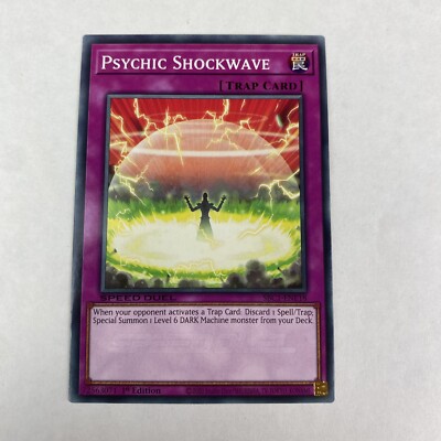 Yugioh Psychic Shockwave SBC1-ENE18 Streets of Battle City 1st Edition ...