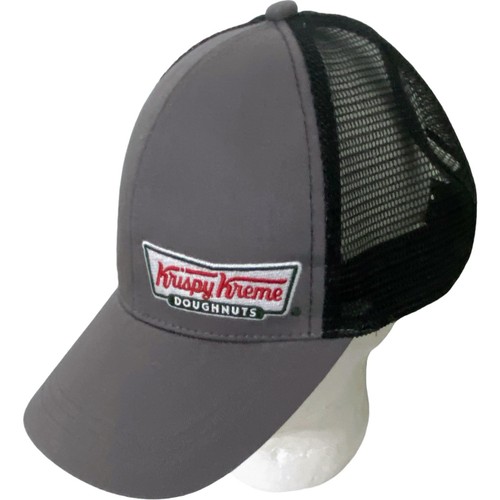 Krispy Kreme Doughnuts Snapback Trucker Hat Gray OSFA Mesh Back New | eBay