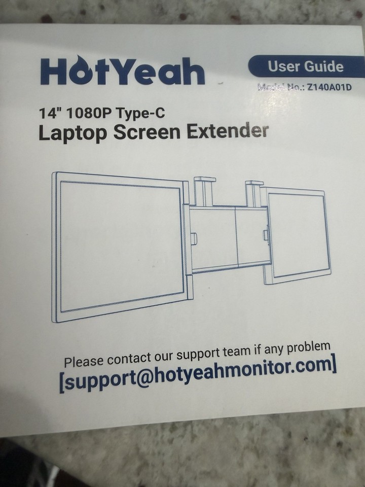 Laptop Screen Extender, 14'' FHD 1080P IPS Portable Monitor for Laptop ...