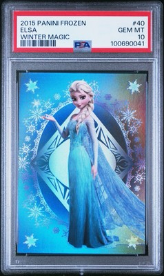 2015 Disney Frozen Elsa Refractor PSA 10 Gem Mint *ultra Rare* Winter ...