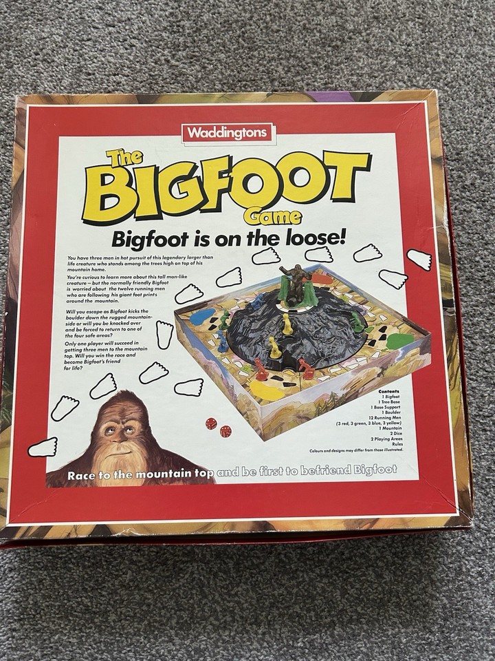 Vintage The Bigfoot Board Game Waddingtons Complete with Instructions ...