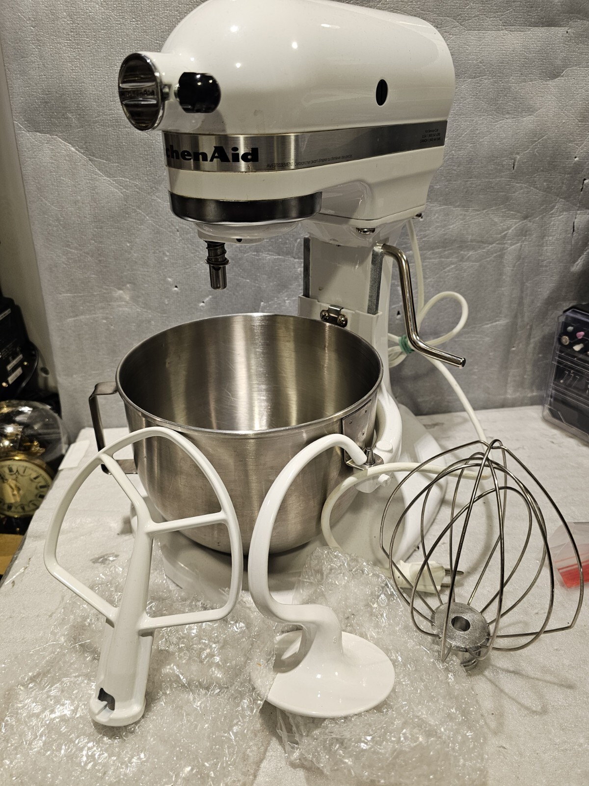 KitchenAid K5SS Heavy Duty Series 5qt Stand Mixer - White for sale ...