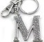 Clear Name Alphabet Initial Letter A-Z Car Keychain Key Ring Wedding ...