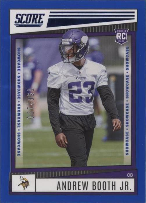 2022 Score - Rookies Andrew Booth Jr. #326 Showcase /100 (RC) for sale ...