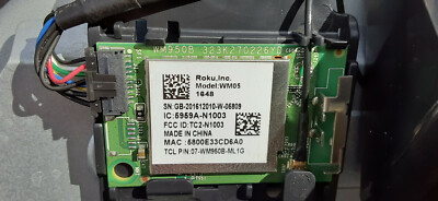 TCL 55US5800TNAA Main WIFI WLAN BOARD WIRELESS INTERNET 55" TV ROKU ...