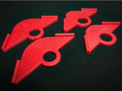 Corner Radius Template Set for Routers, Woodworking Corner Radius Jigs ...